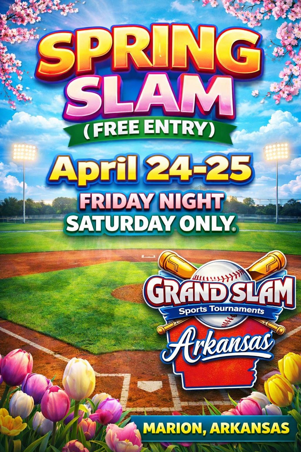 Grand Slam Sports Tournaments | Baseball | Spring Slam ( free entry ...
