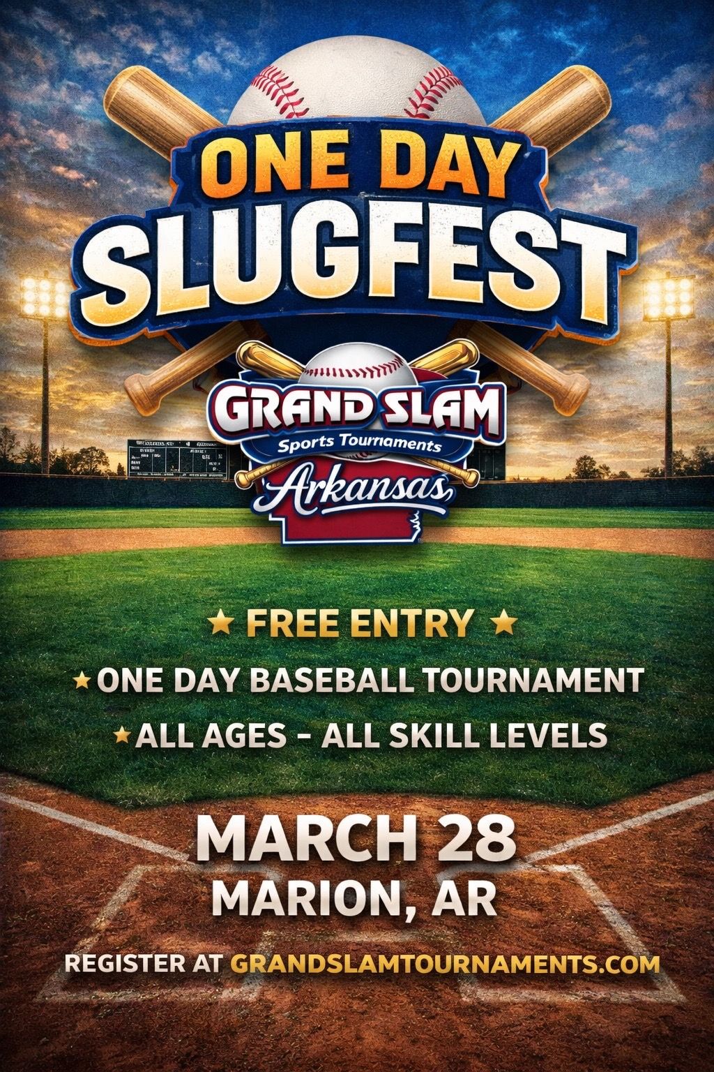Grand Slam Sports Tournaments | Baseball | One Day Slugfest ( free ...